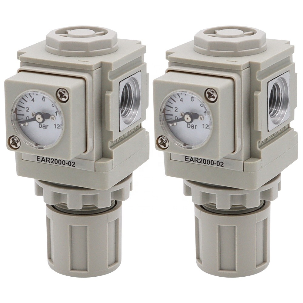 Compressor Air Pressure Regulator Parts With Air Control Pressure Gauge ...